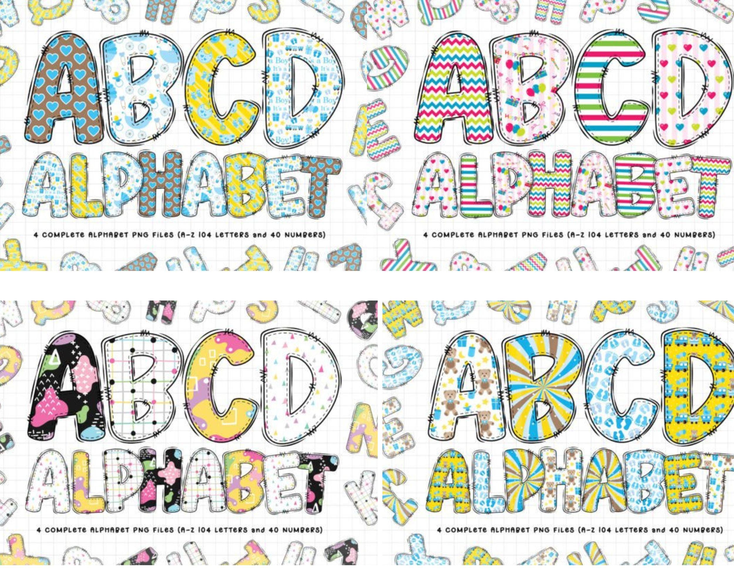 Alphabet Letters Mega Bundle | 415 Sets AND 45K + Letters | Doodle ...