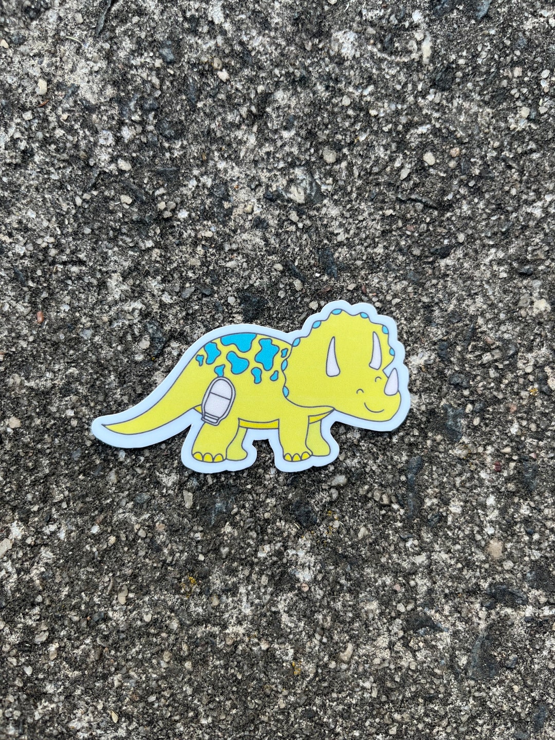 Ollie the Ostomy Dino Sticker - Etsy