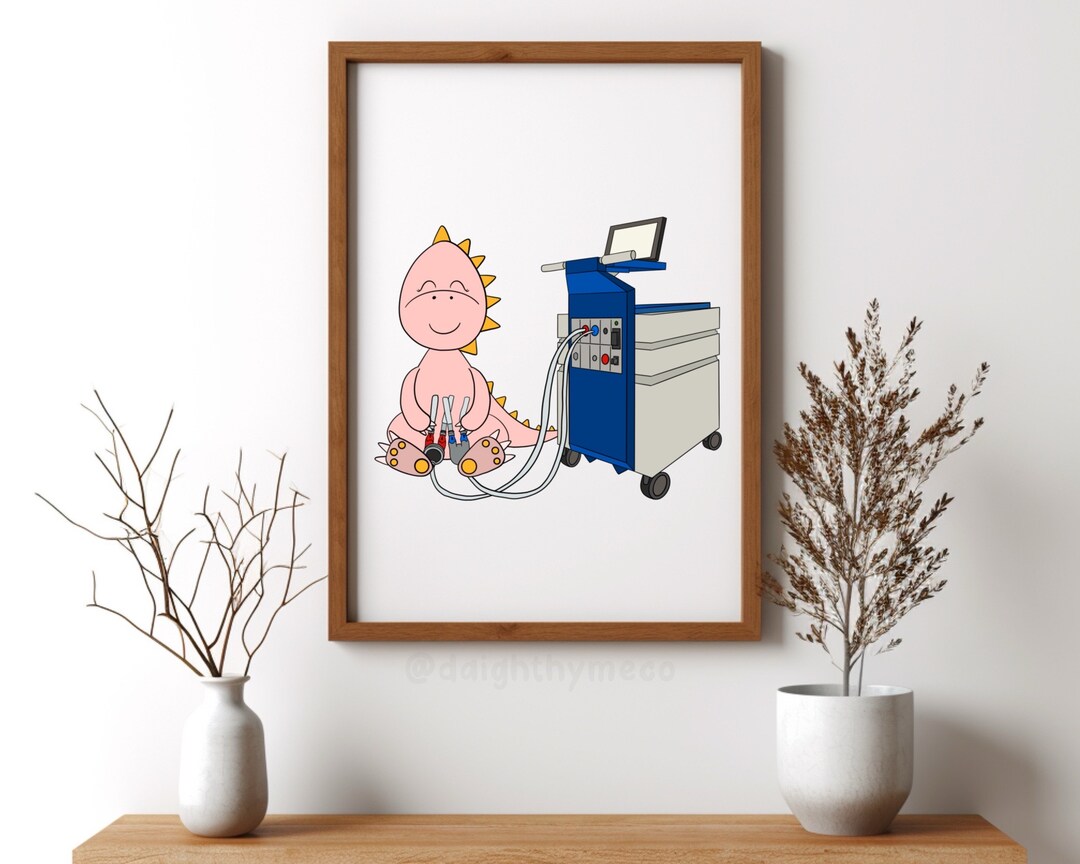 Bernie the Berlin Heart Dino PHYSICAL PRINT - Etsy