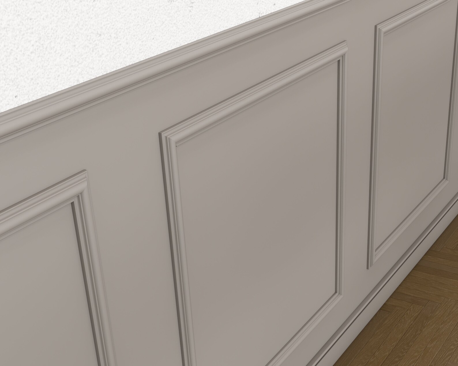 Peel and Stick Half Wall Moulding Kit (1,5 Inch - 4 Cm Width ...