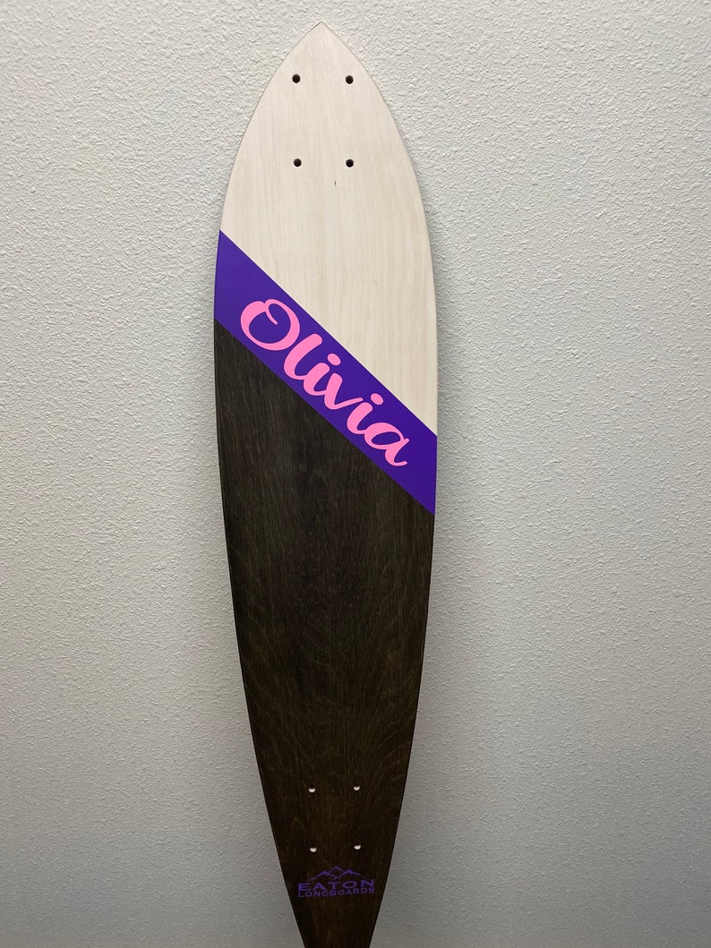 Personalized Longboard Cruiser Pintail Fishtail - Etsy