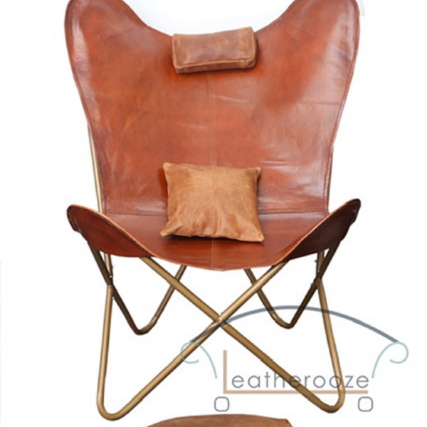 Leather Butterfly Folding Chair - Etsy