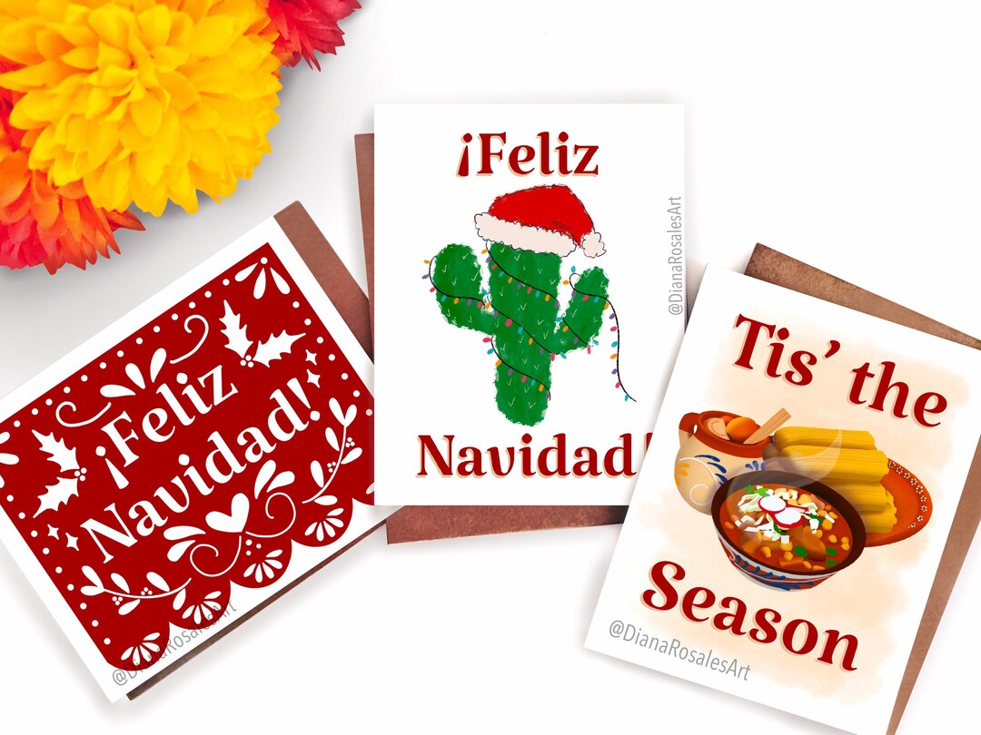 Spanish Christmas Greeting Cards | Spanish Card | Feliz Navidad ...