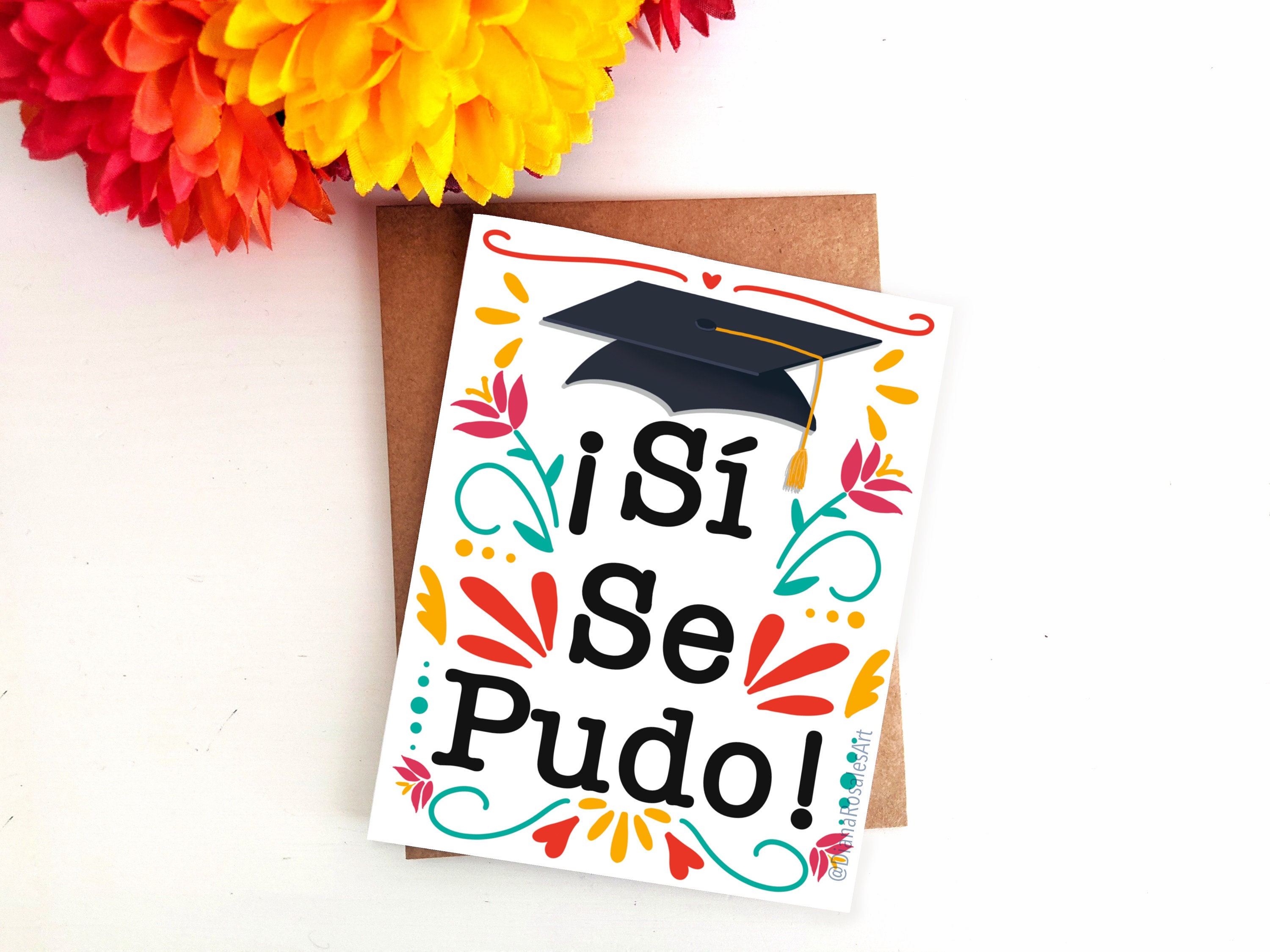 Si Se Pudo Graduation Greeting Card Si Se Puede Spanish - Etsy