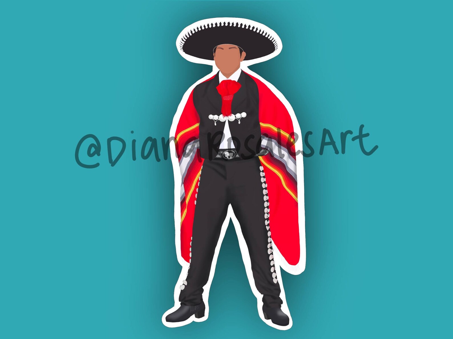 Charro Folklorico Sticker Ballet Folklorico Sticker | Etsy