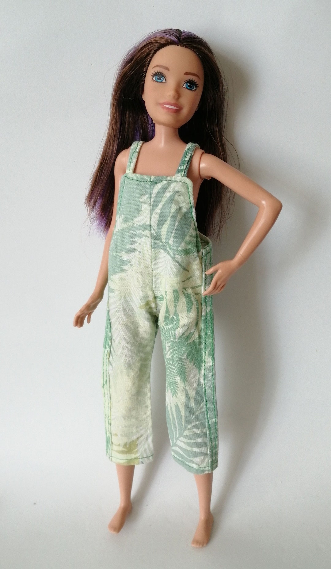 BLUE Basic Straight Overalls for Monster High, Icy Azone, Barbie, and ...