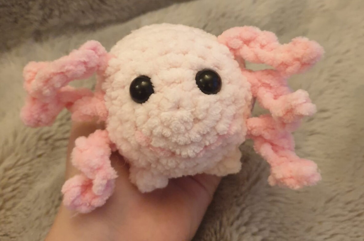 Cute Crochet Axolotl Amigurumi Pattern, Beginners Crochet Pattern ...