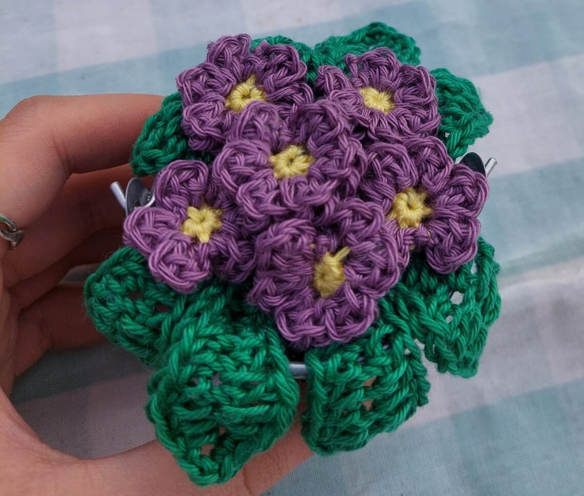 Crochet African Violet Pattern Crochet Flower Pattern - Etsy