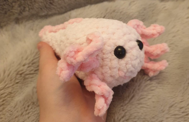 Cute Crochet Axolotl Amigurumi Pattern, Beginners Crochet Pattern ...