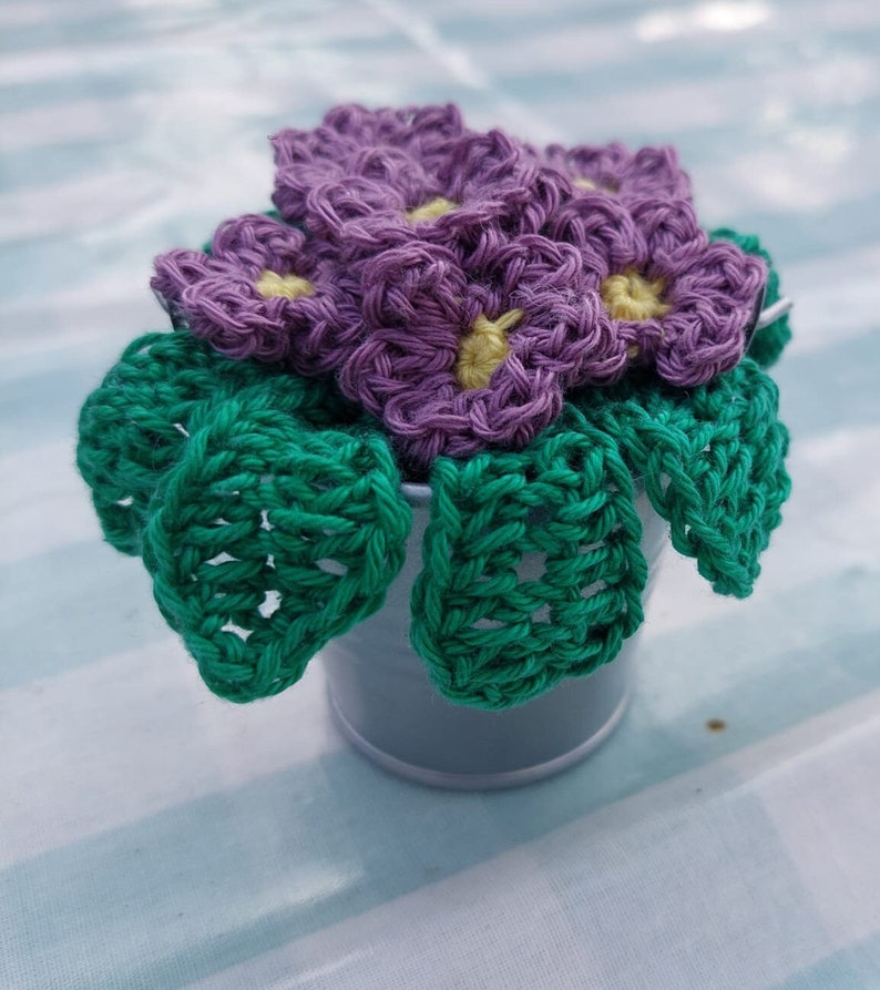 Crochet African Violet Pattern, Crochet Flower Pattern, Beginners ...