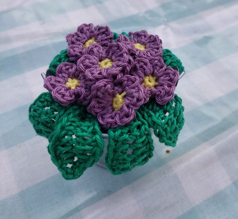 Crochet African Violet Pattern, Crochet Flower Pattern, Beginners ...