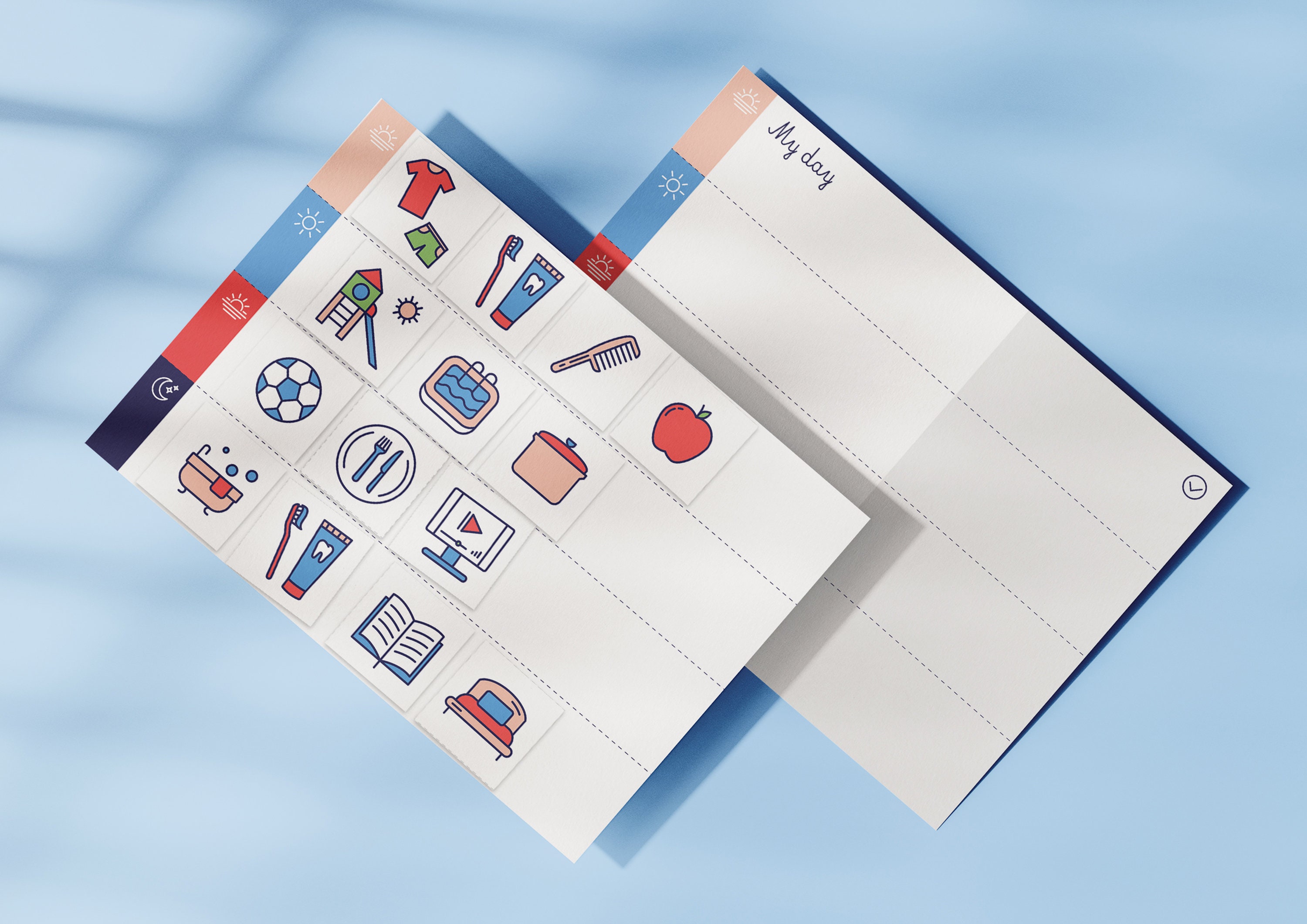 Printable Day & Week Planner With 80 Activity Icons | Teach Time ...