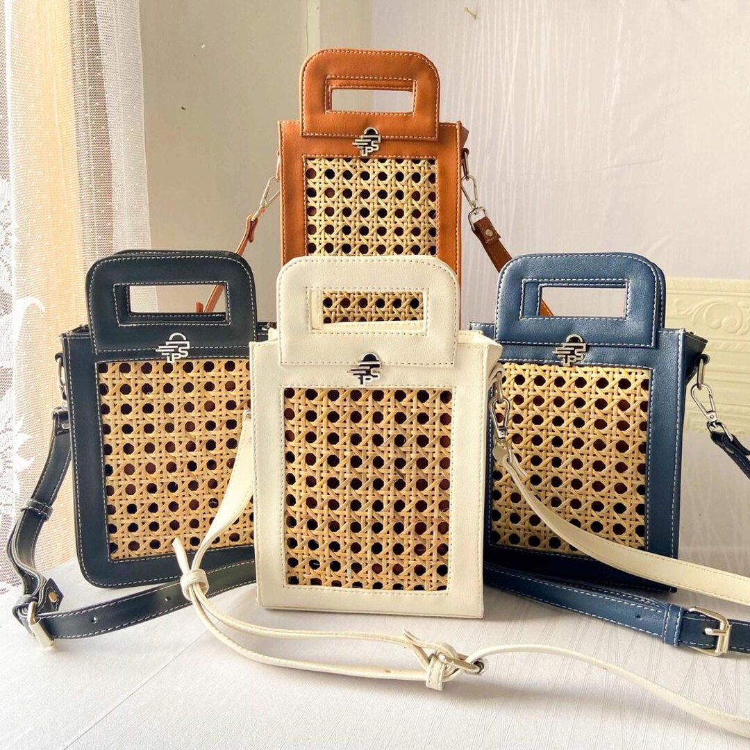 Shoulder Rattan Bag Top Handle - Etsy