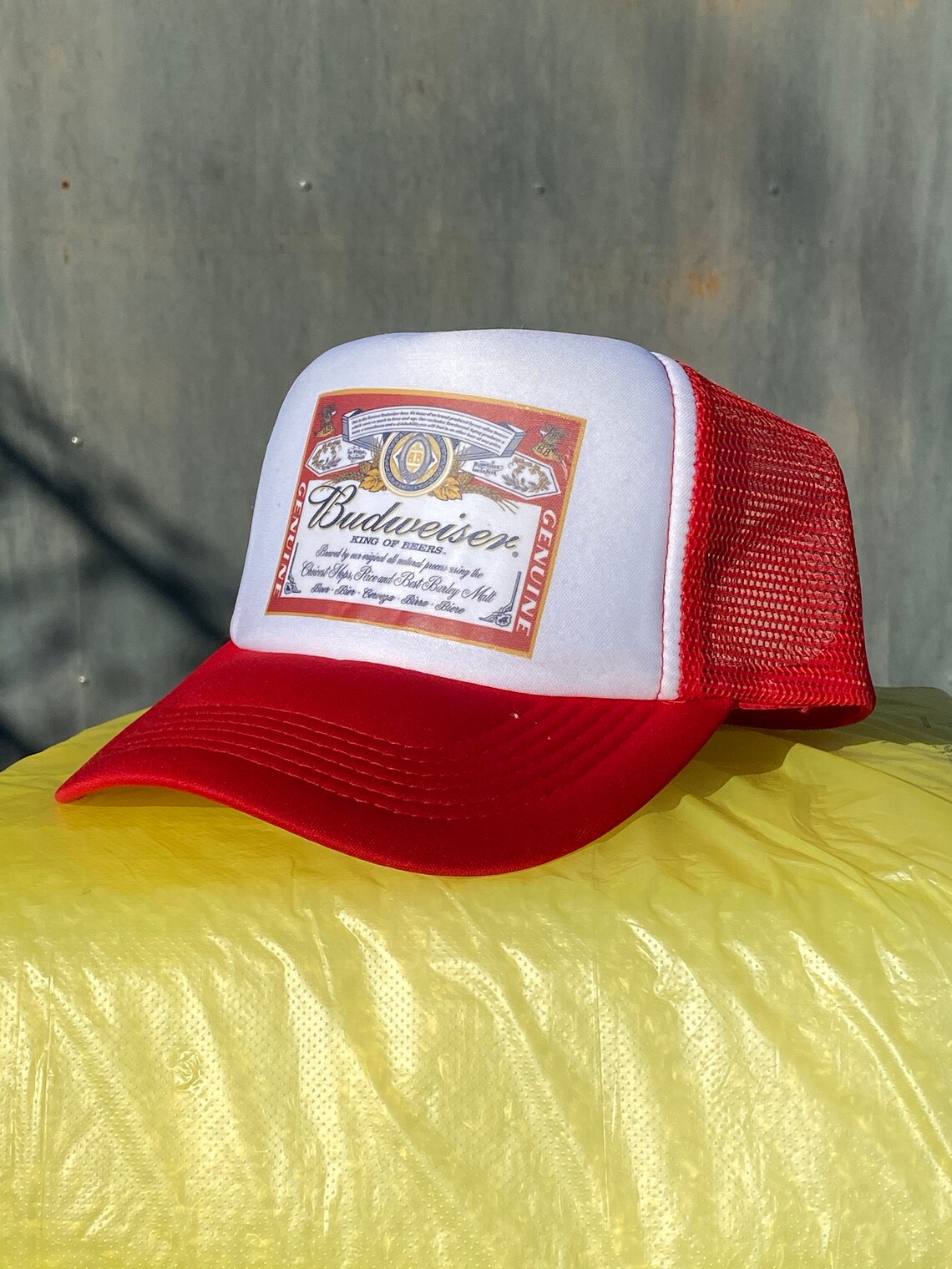 Vintage style budweiser hat | Etsy