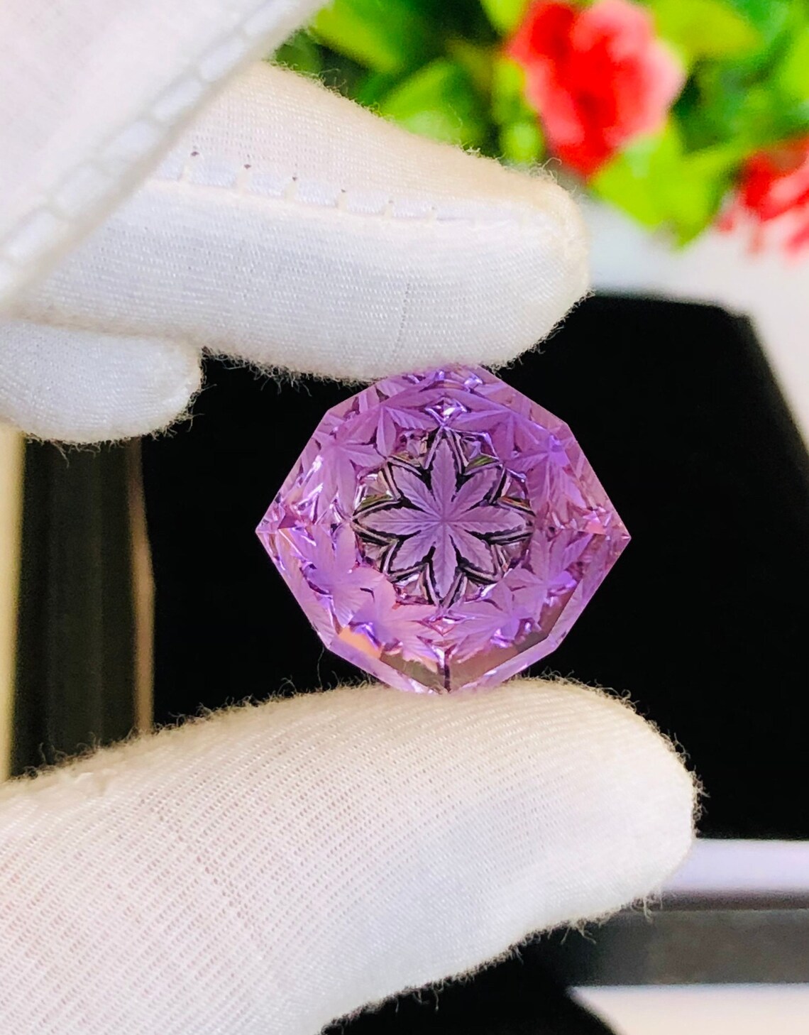 Top Grade !!! Amethyst Fantasy Carved, Amethyst Carving Hexagon Shape ...