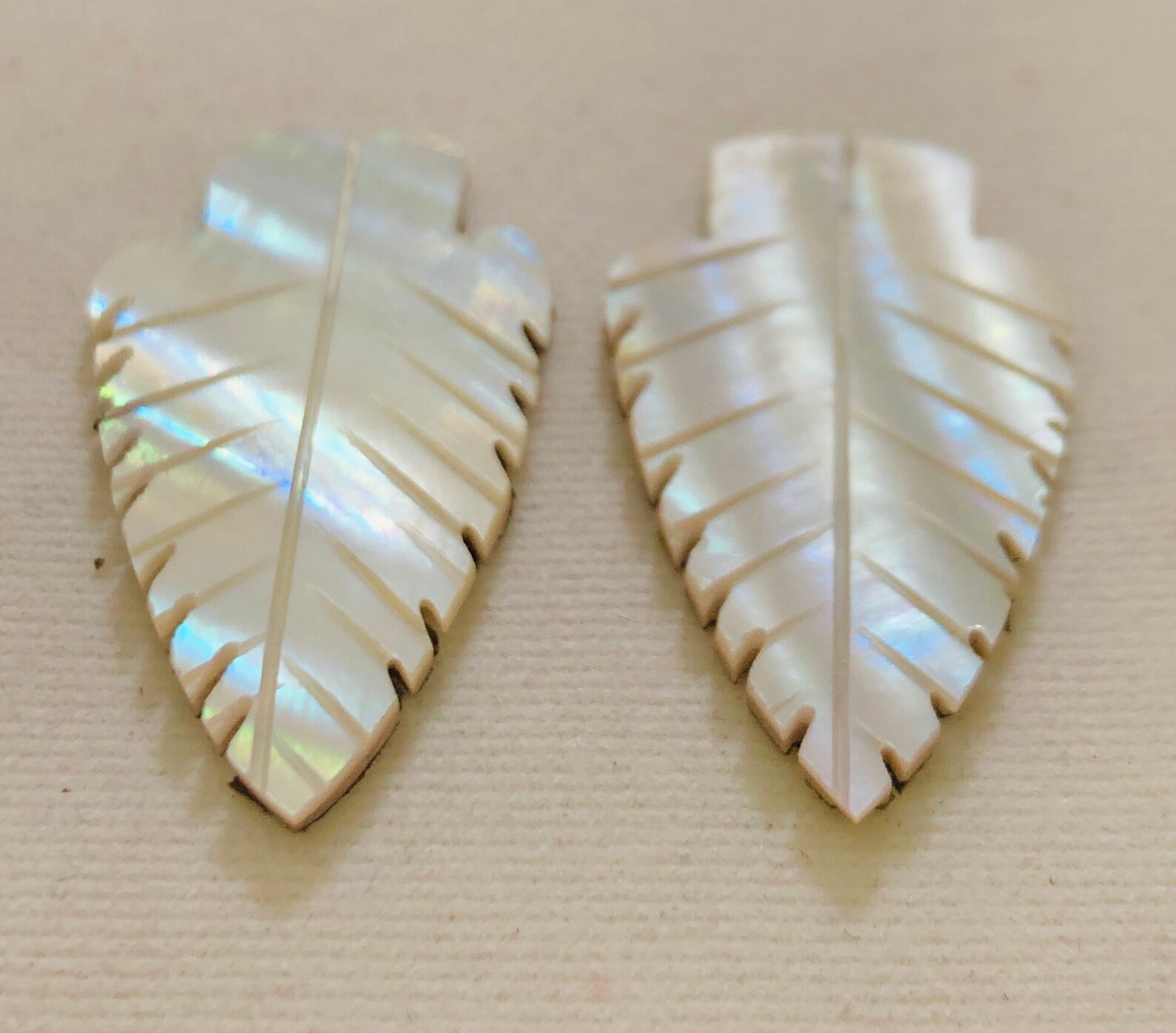 Amazing Natural Handcrafted Leaf Shell Pearl Rainbow Color - Etsy
