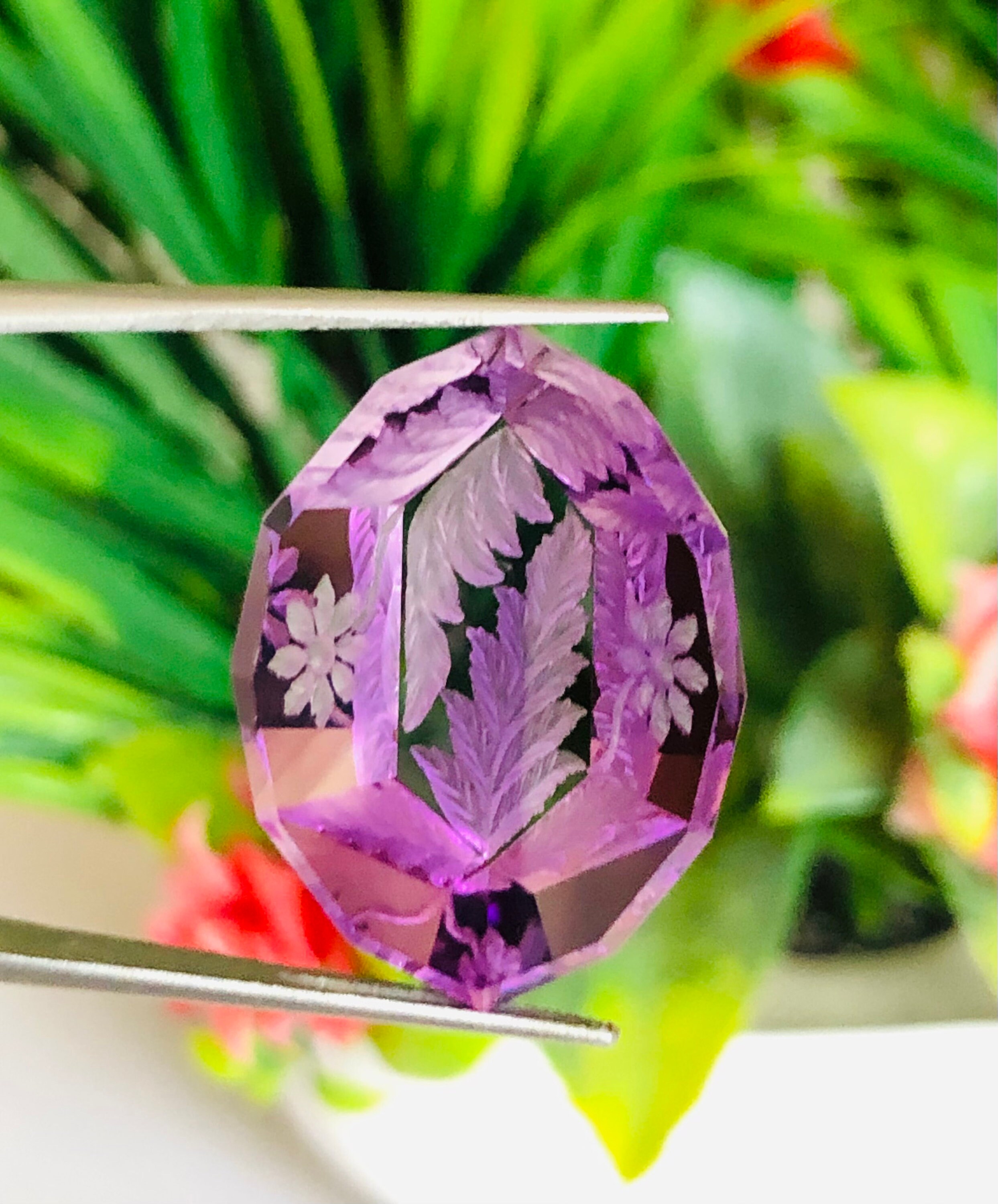 A One Quality Amethyst Fantasy Leaf Carved Amethyst Boat | Etsy