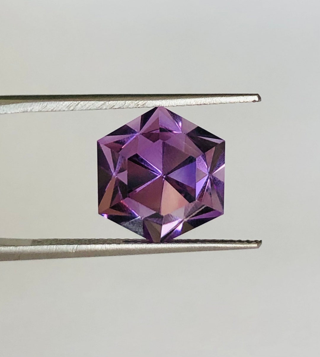 Natural Amethyst Gemstone, Diamond Cut, 8.85 Carat - Etsy