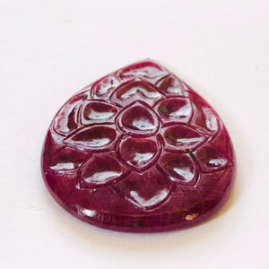 Certified Ruby !!! 100% Natural Ruby Designer Carving, Special Handmade ...