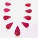 Ruby Carved Leaf Lot, Jewelry Making (17x11 to 9x7 Mm) - Etsy