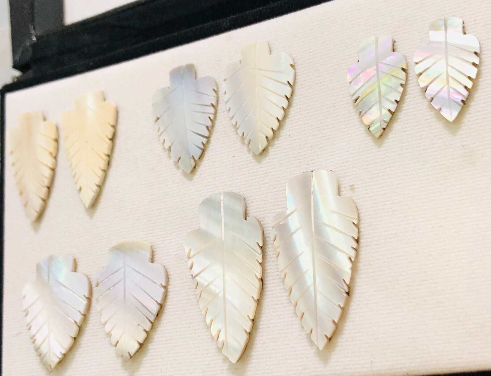 Amazing Natural Handcrafted Leaf Shell Pearl Rainbow Color - Etsy