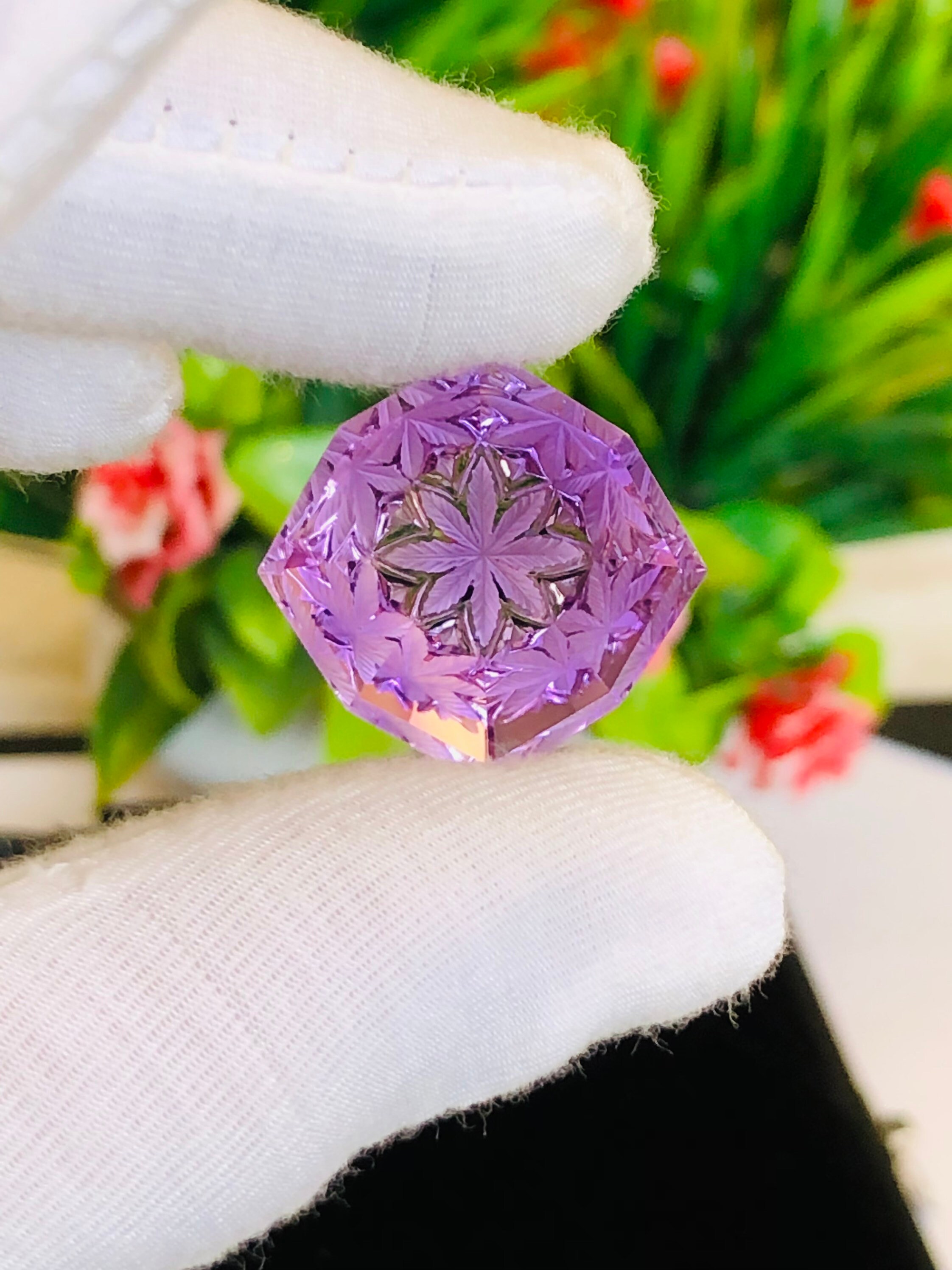 Top Grade !!! Amethyst Fantasy Carved, Amethyst Carving Hexagon Shape ...