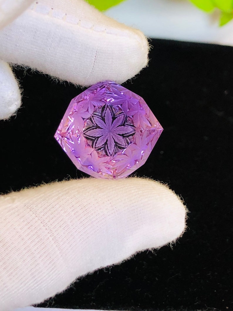 Top Grade !!! Amethyst Fantasy Carved, Amethyst Carving Hexagon Shape ...