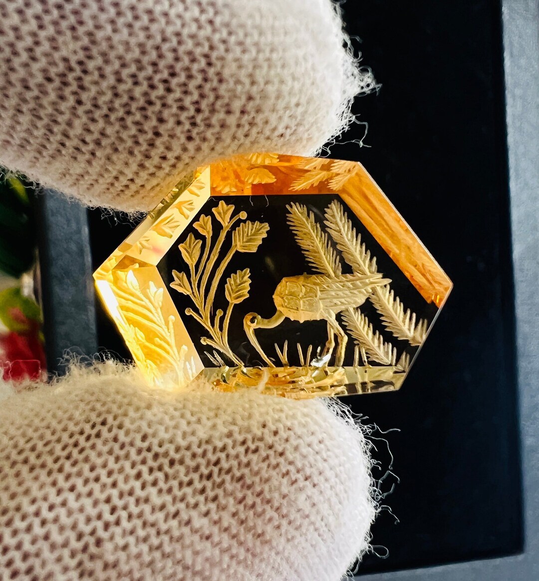 Super Fine SWAN BIRD Designer Piece 100% Natural Citrine Bird Designer ...