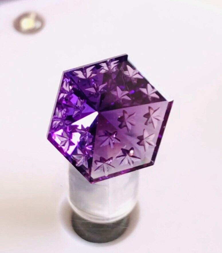 Amazing Star Carved 100 % Natural African Amethyst Carved - Etsy