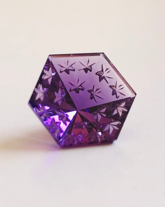 Amazing Star Carved 100 % Natural African Amethyst Carved | Etsy