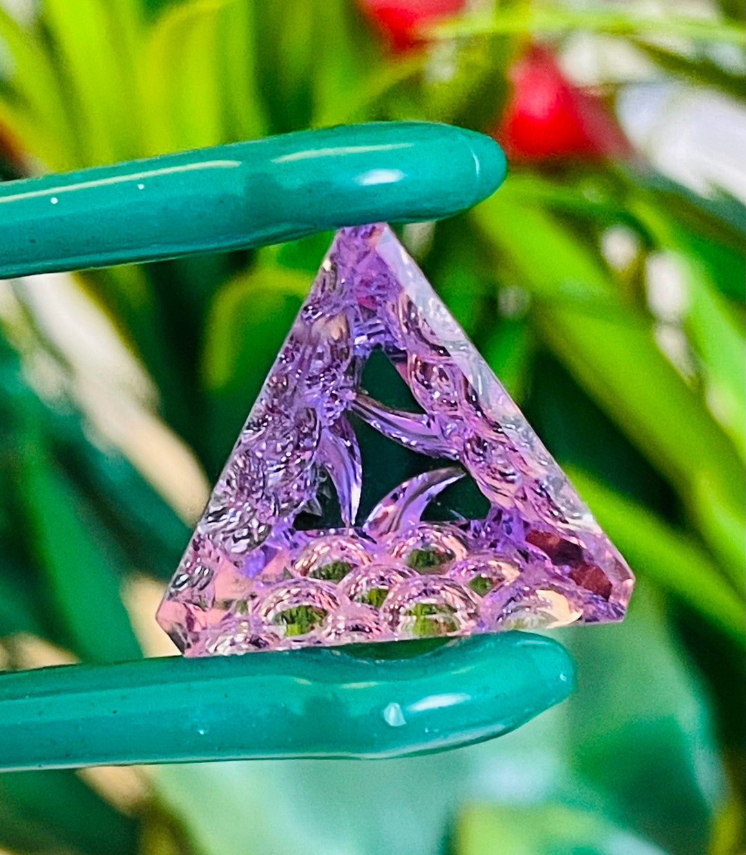 Amethyst Fantastic Stone Carved !!!100 % Natural Amethyst Triangle ...