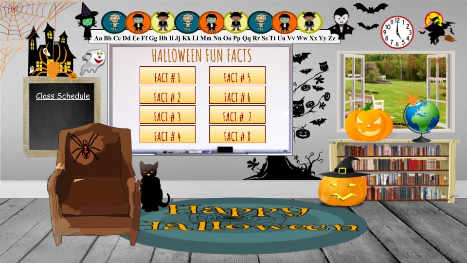 Bitmoji Classroom | HALLOWEEN Theme | 10 Slides | FUN FACTS ...