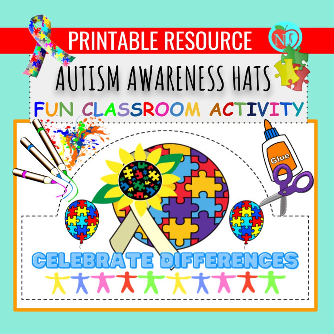 Autism Awareness HATS | Make Your Own Hat | Hat Activity | Embracing ...