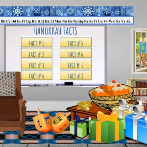 Bitmoji Classroom | Happy HANUKKAH Theme | 10 Slides | Interactive ...
