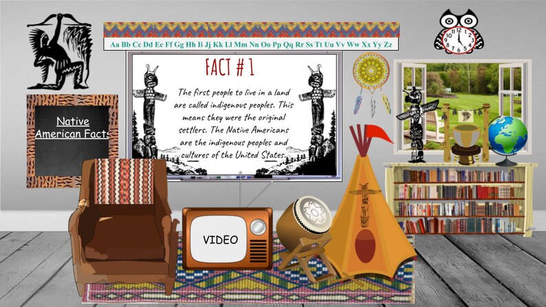 Bitmoji Classroom | Native American Heritage Month | 10 Slides | FACTS ...