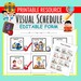 Editable Visual Schedule Checklist for Students | Special Needs ...