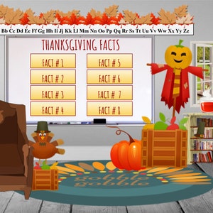 Bitmoji Classroom | THANKSGIVING Theme | 10 Slides | Interactive ...