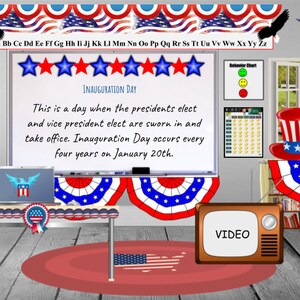 Bitmoji Classroom | Patriotic USA Theme | Online E-learning | 10 Slides ...