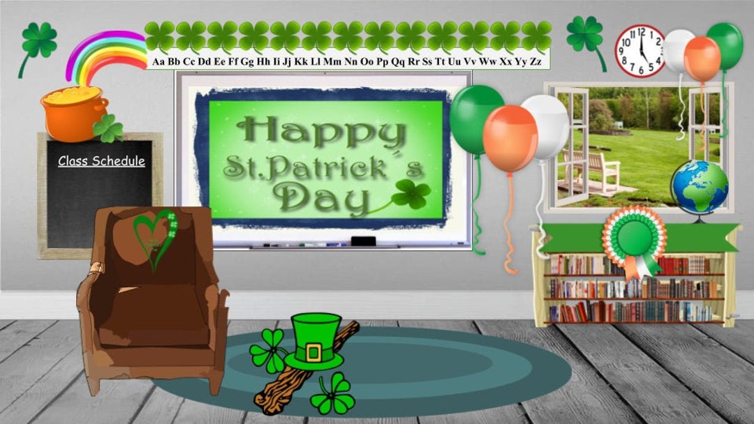 Bitmoji Classroom | ST. PATRICK'S DAY Theme | Online E-learning ...