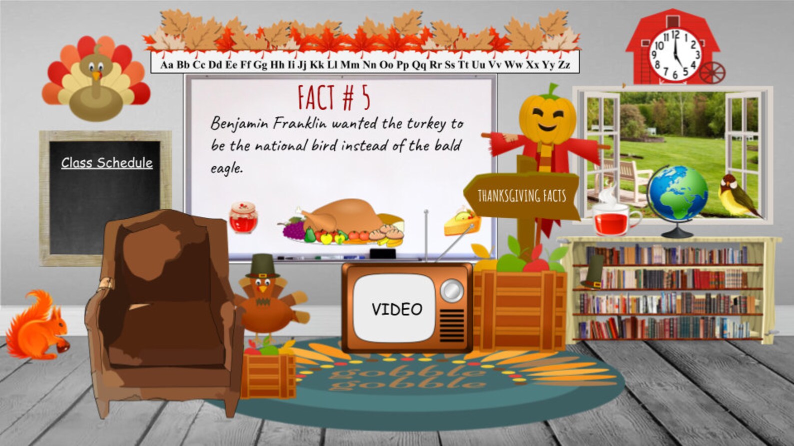 Bitmoji Classroom | THANKSGIVING Theme | 10 Slides | Interactive ...