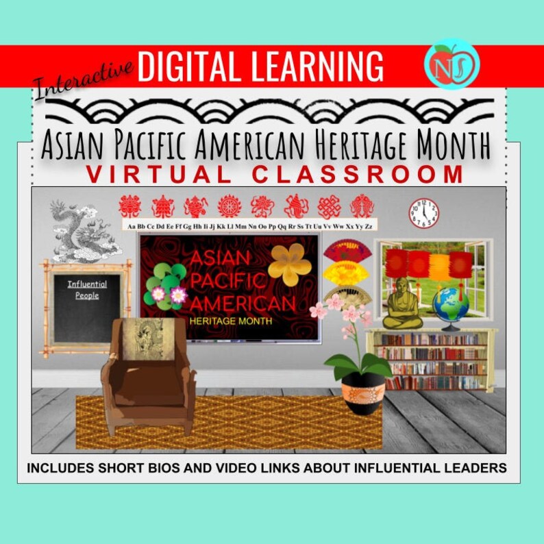 Bitmoji Classroom Asian Pacific American Heritage MONTH 14 Slides ...