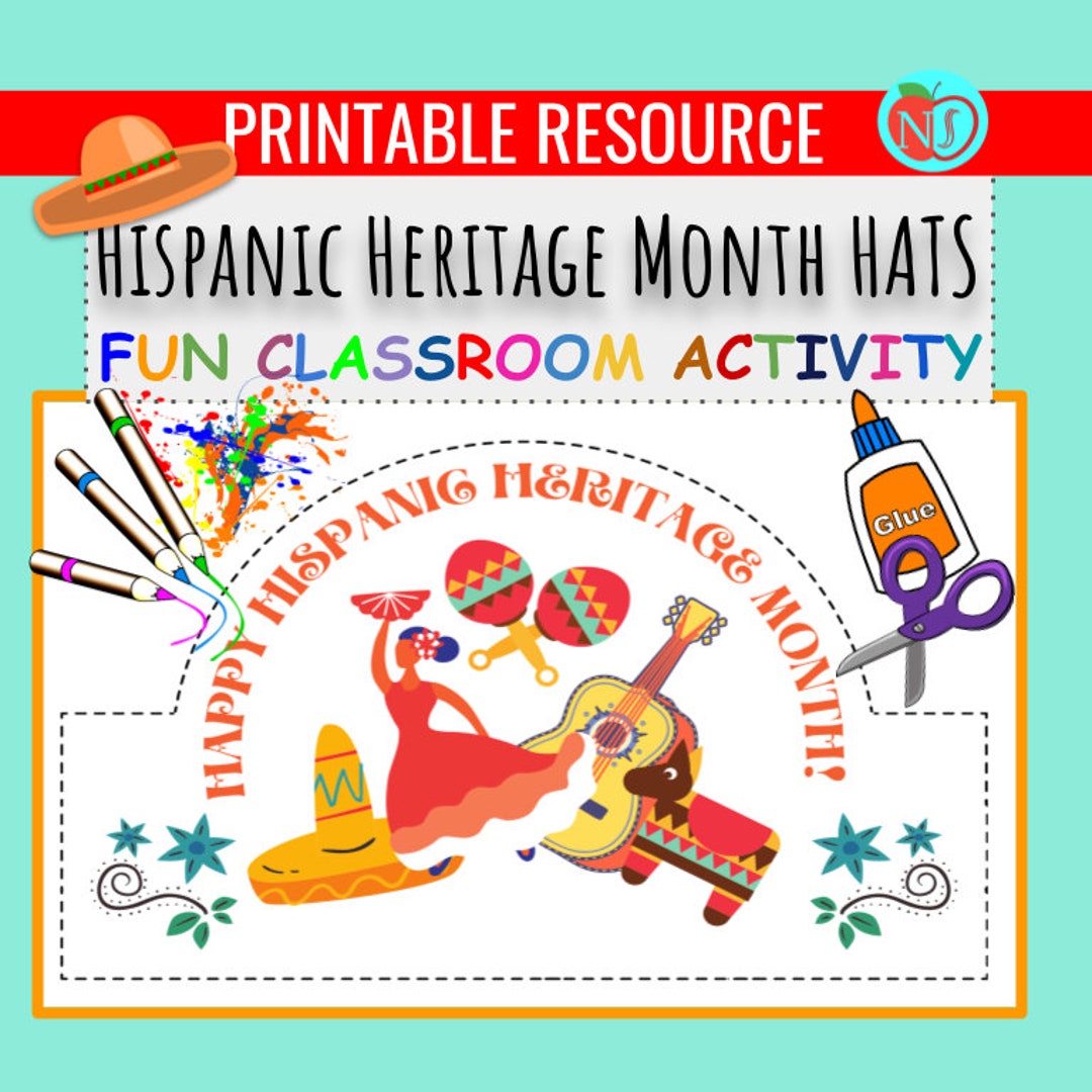Hispanic Heritage Month HATS | Make Your Own Hat | Hat Activity ...