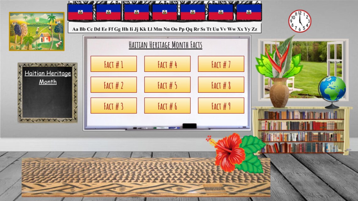 Bitmoji Classroom | HAITIAN HERITAGE MONTH | 11 Slides | Bios ...