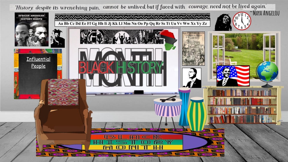 Bitmoji Classroom | Black History Month | 14 Slides | Bios ...