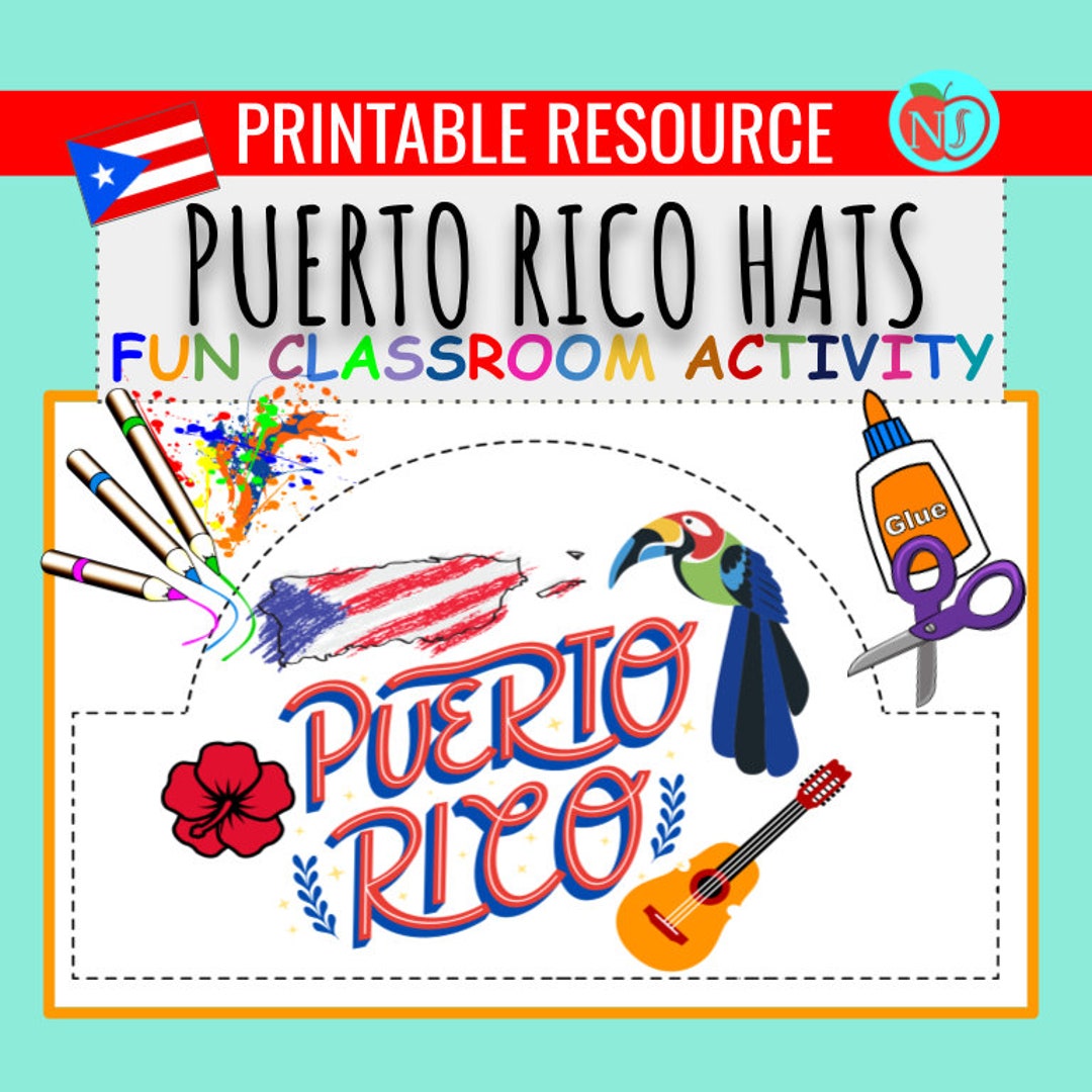 Hispanic Heritage Month PUERTO RICO HATS | Make Your Own Hat | Hat ...