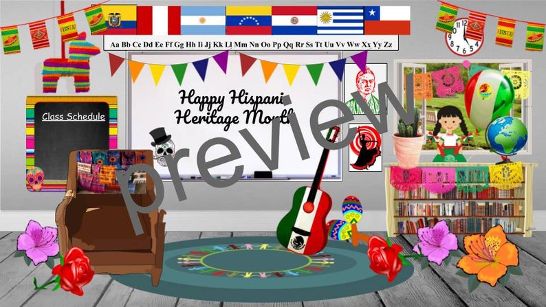 HISPANIC HERITAGE MONTH Online E-learning Virtual Classroom Add Your ...