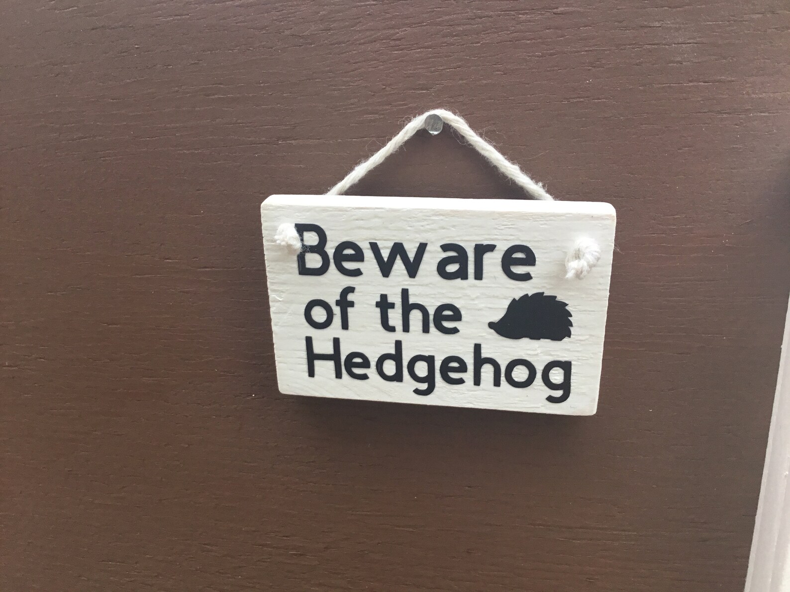 Hedgehog House Signs Home Sweet Home / Beware of the - Etsy UK