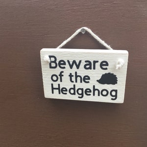 Hedgehog House Signs Home Sweet Home / Beware of the - Etsy UK