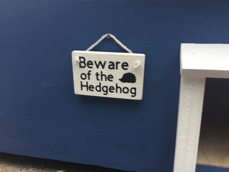 Hedgehog House Signs Home Sweet Home / Beware of the - Etsy UK