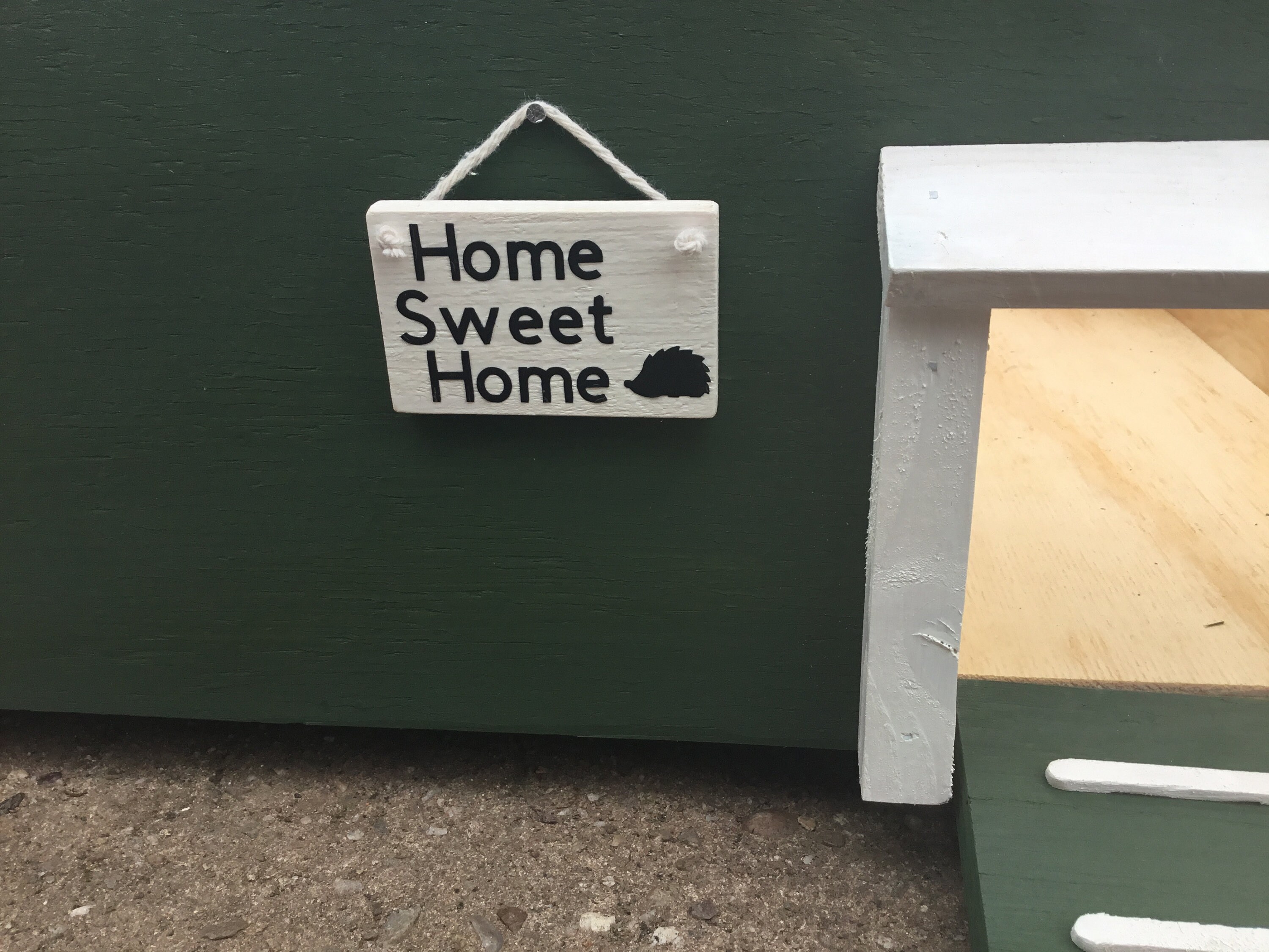 Hedgehog House Signs Home Sweet Home / Beware of the - Etsy UK